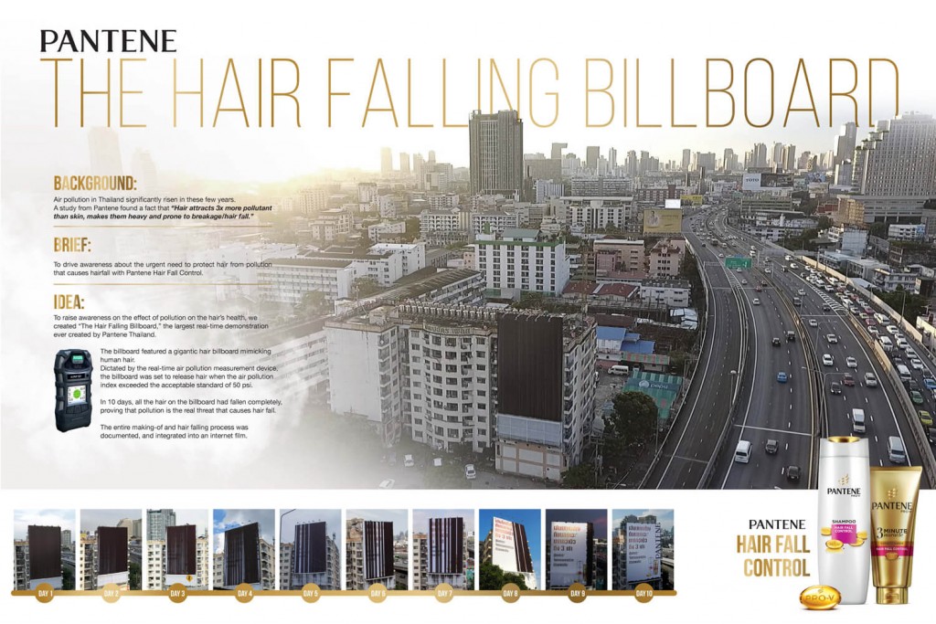THE HAIR FALLING BILLBOARD - A D M A N 2 0 1 8